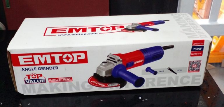 EMTOP 4 1/2” ANGLE GRINDER 750W 1100 RPM w/ 1 yr warranty – ULAGR07581 ...