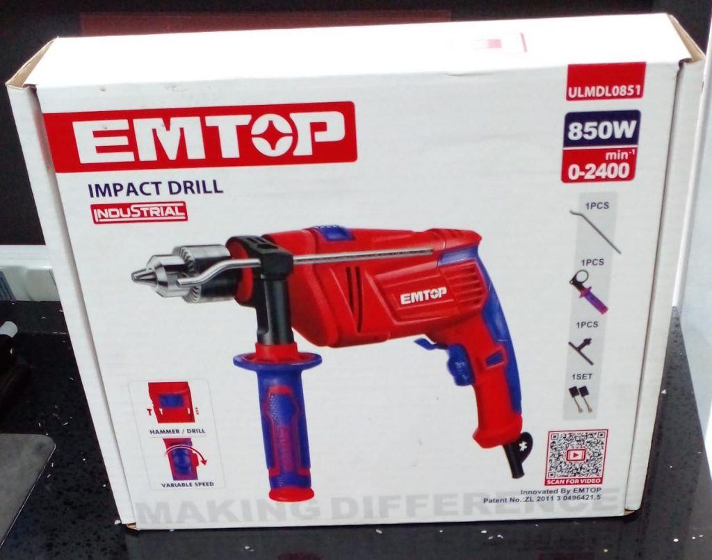 EMTOP 1/2” IMPACT DRILL 850W w/ 1 yr warranty – ULMDL0851 – The ...