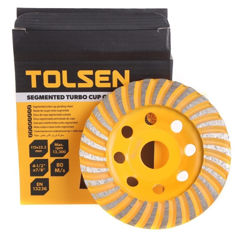 Tolsen Double Row Segmented Grinding Wheel (Turbo) – 76684 – The ...